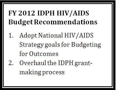 IDPH House Appropriations Budget Testimony - AIDS Foundation of Chicago