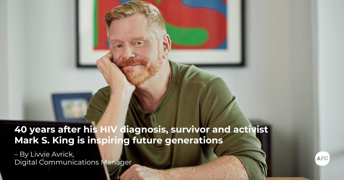 40 years after his HIV diagnosis, survivor and activist Mark S. King is ...